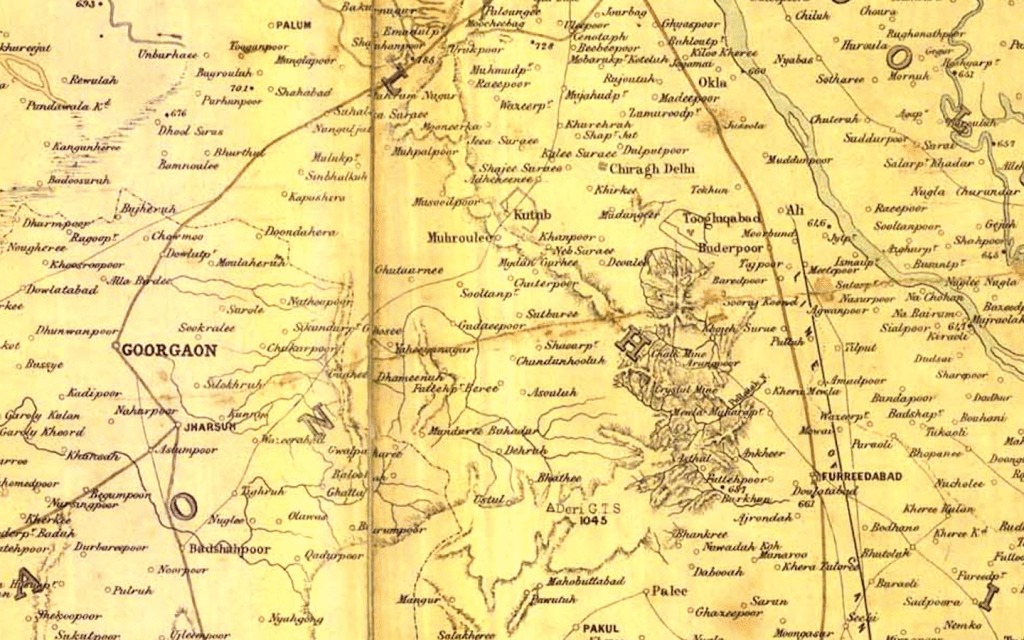 Five old maps of Delhi and an illustration – Matt Birkinshaw